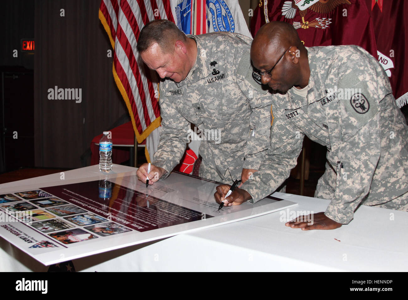 Brig. Gen. Robert D. Tenhet and Command Sgt. Maj. Benjamin H.S. Scott ...