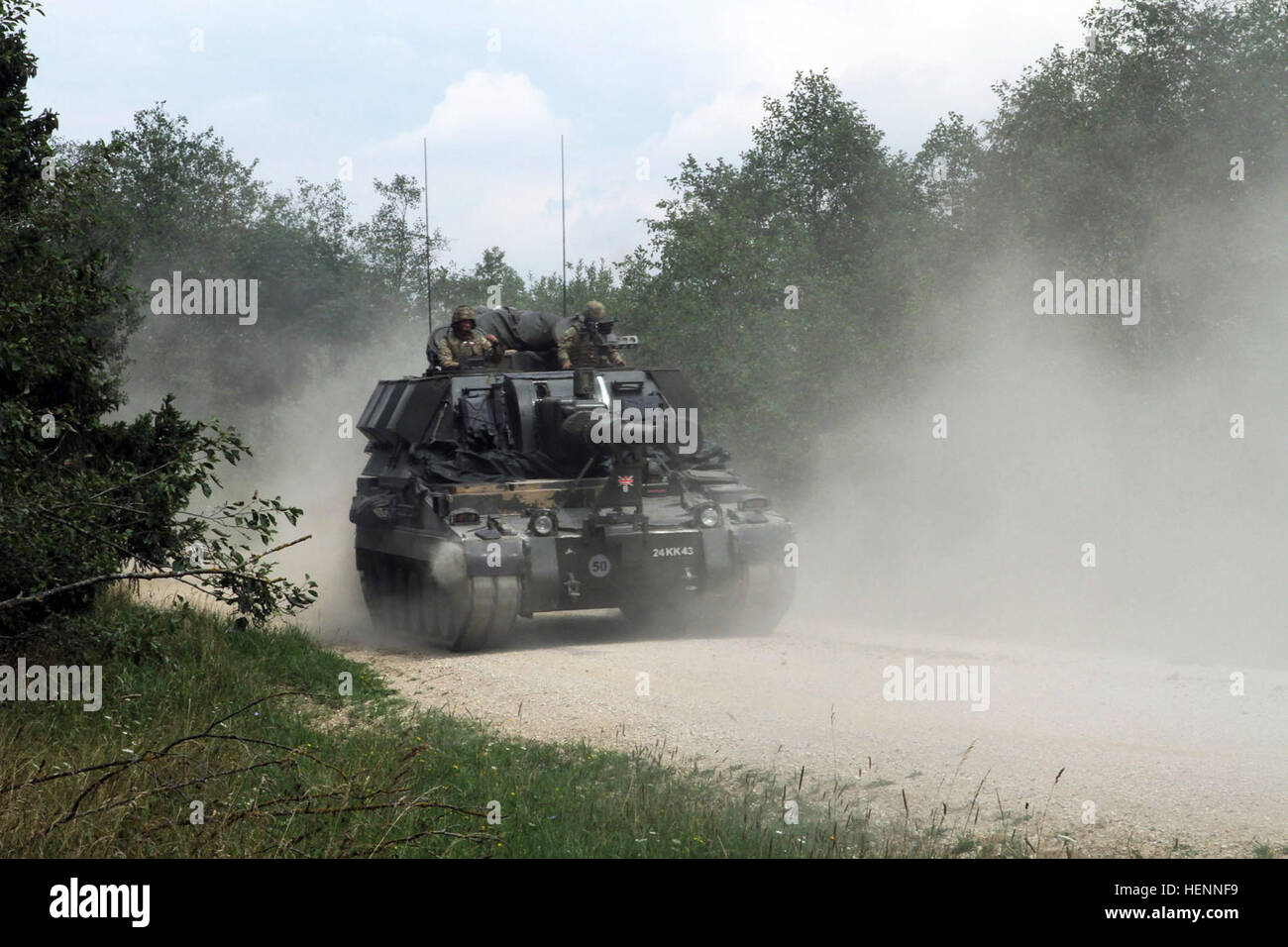 At the end of a two-week exercise, British soldiers of the 26th Royal ...