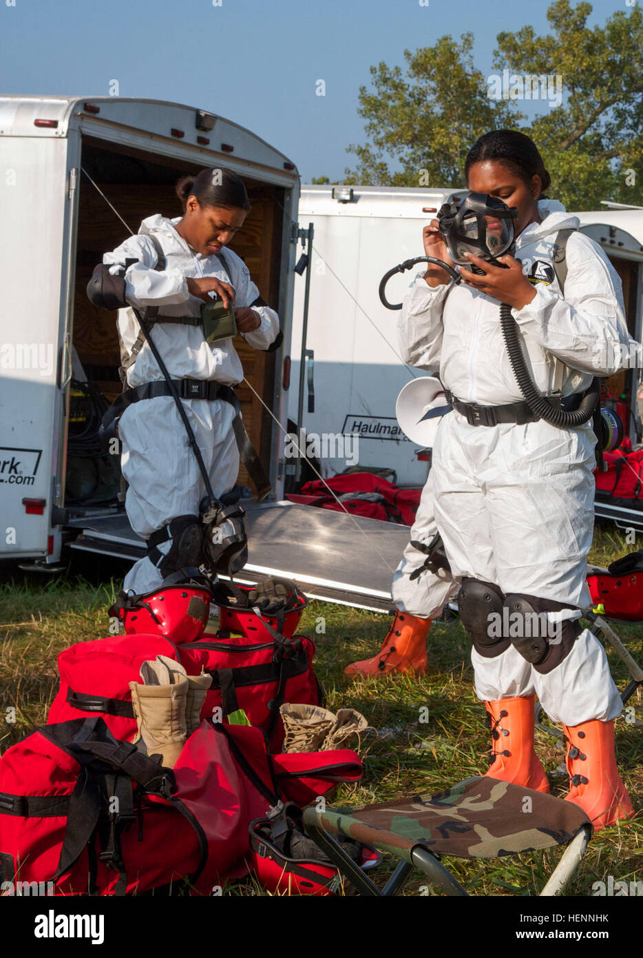 Alabama National Guardsman Erica Haynes, 440th Chemical Company, Task ...