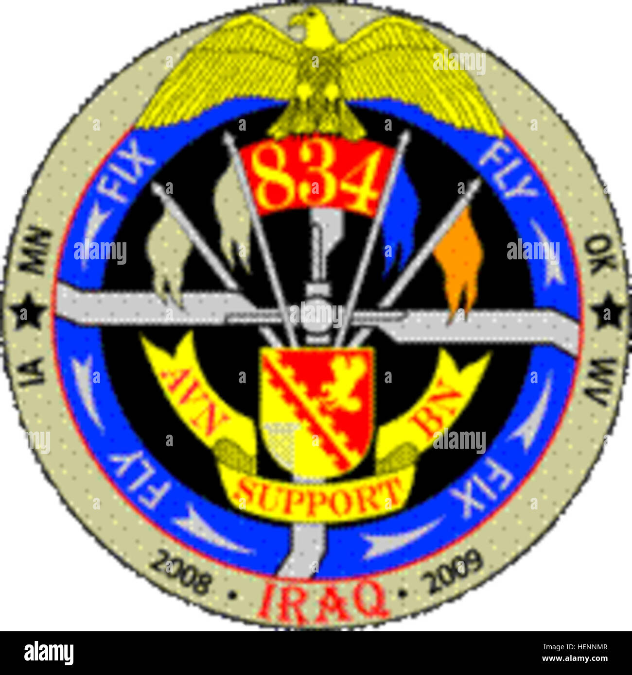834th ASB OIF Patch Stock Photo - Alamy