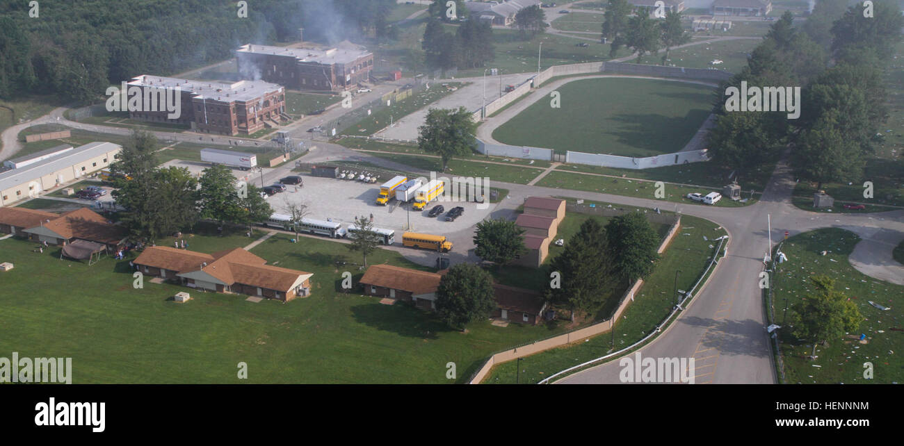 Muscatatuck Urban Training Center, Ind., as seen from above during ...