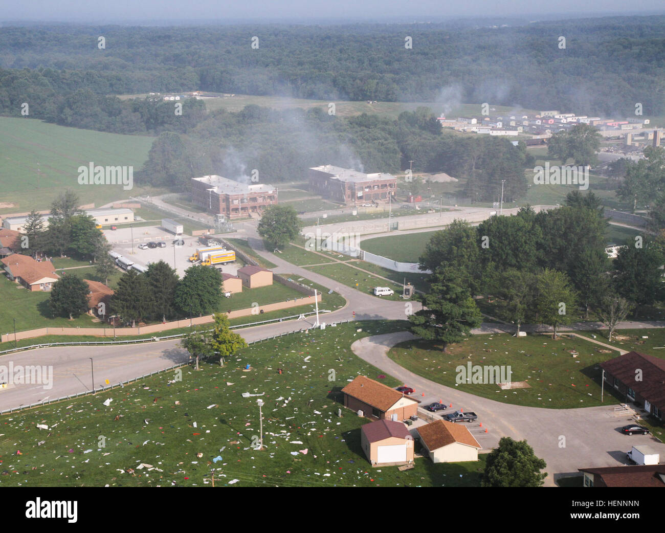 Muscatatuck Urban Training Center, Ind., as seen from above during ...
