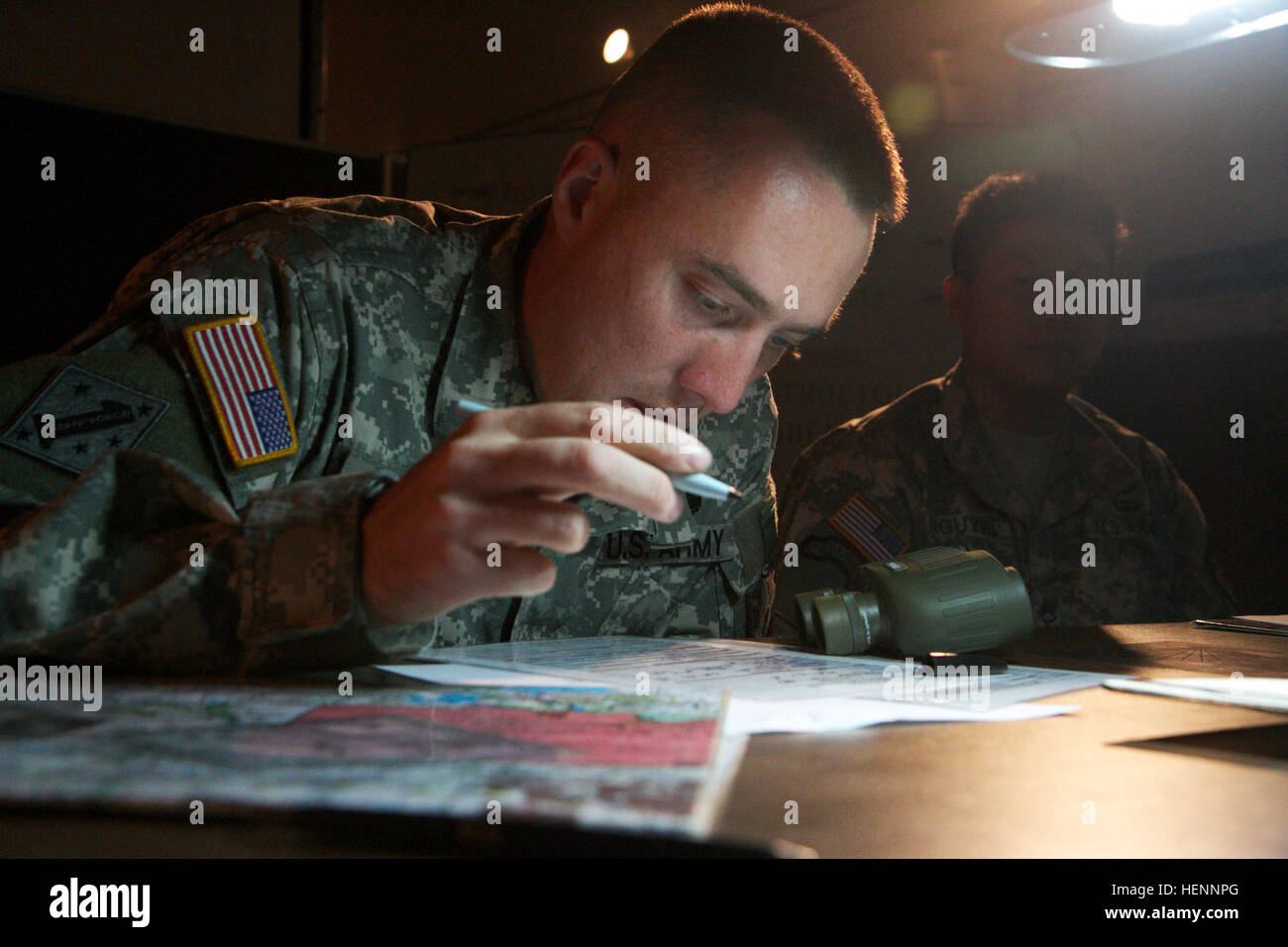 Staff Sgt. Benjamin Block, a fire support specialist from 1st Battalion ...