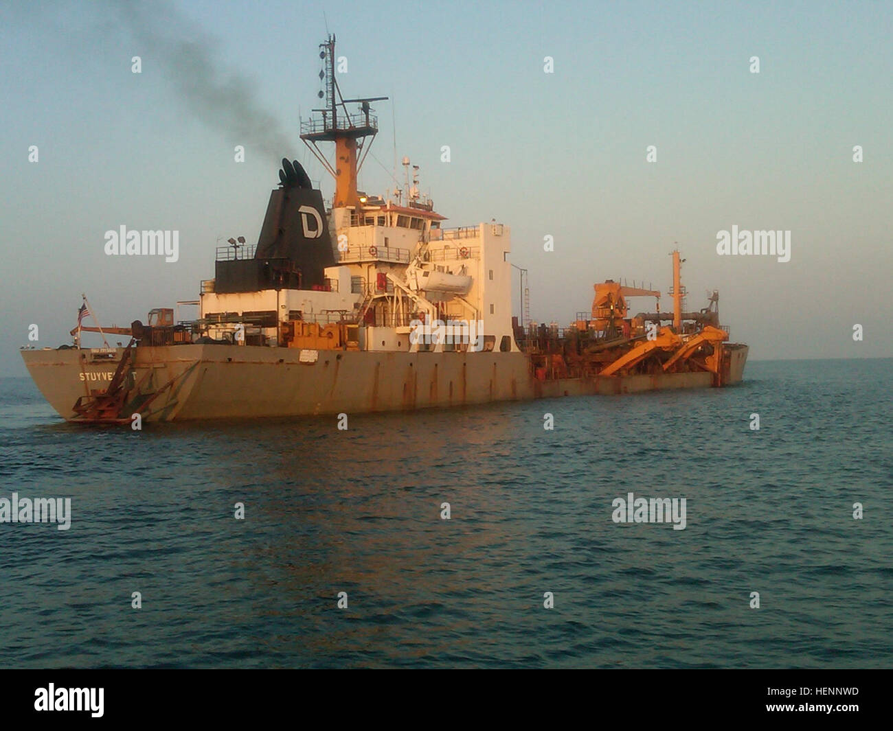 Dredge ship Stuyvestant 2014 Stock Photo - Alamy