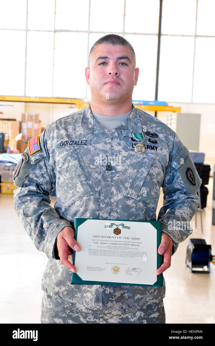 Sgt. Maj. Gerardo Gonzalez, the support operations sergeant major for ...