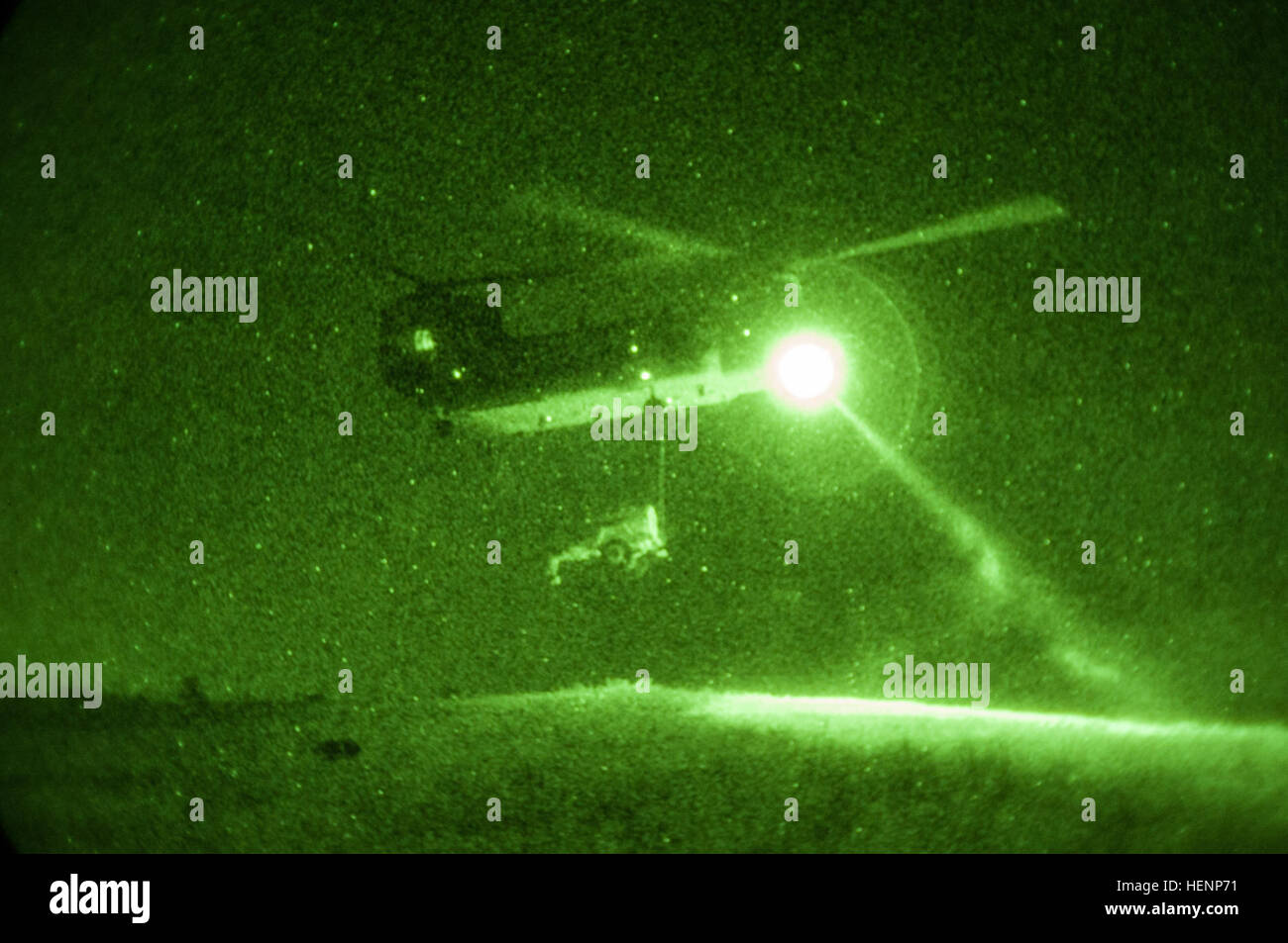 A CH-47 Chinook helicopter from Company B, 6th Battalion, 101st Combat ...