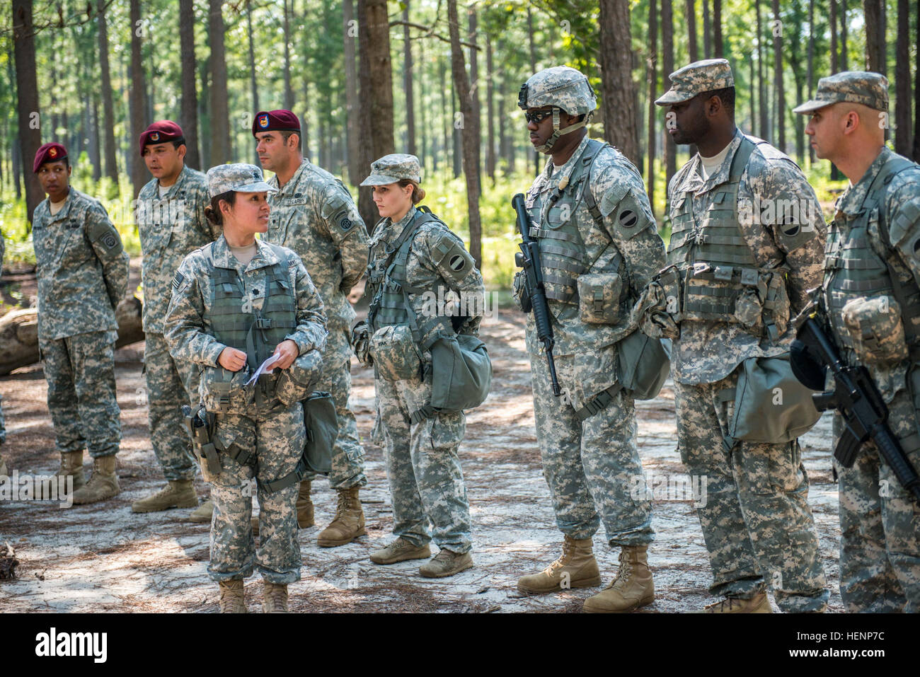 Lt. Col. Angela Funaro, the commander of the 10th Press Camp ...