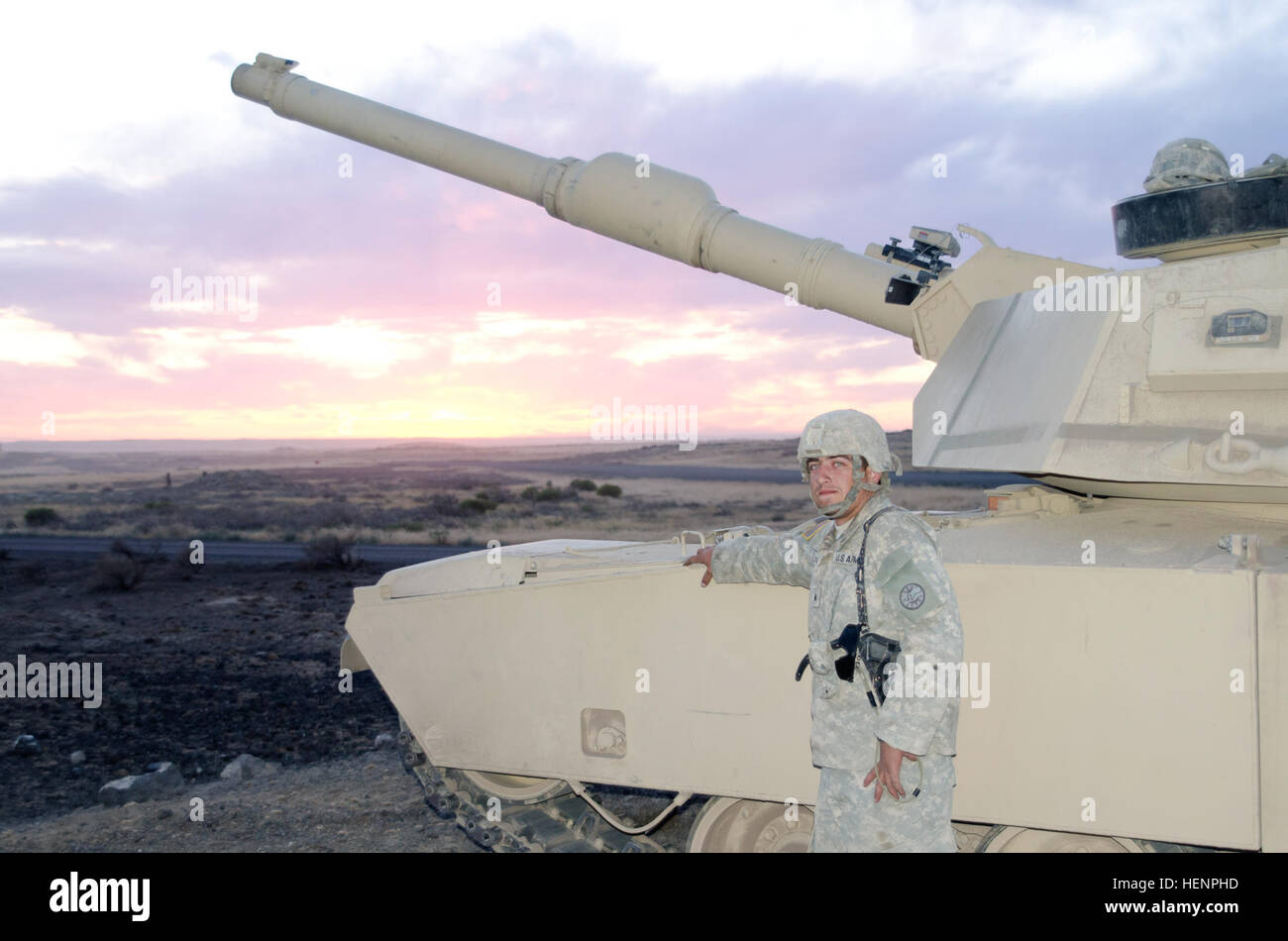 Sgt. Adam Clinton, a tanker with C Company, 3rd Battalion, 116th Heavy ...