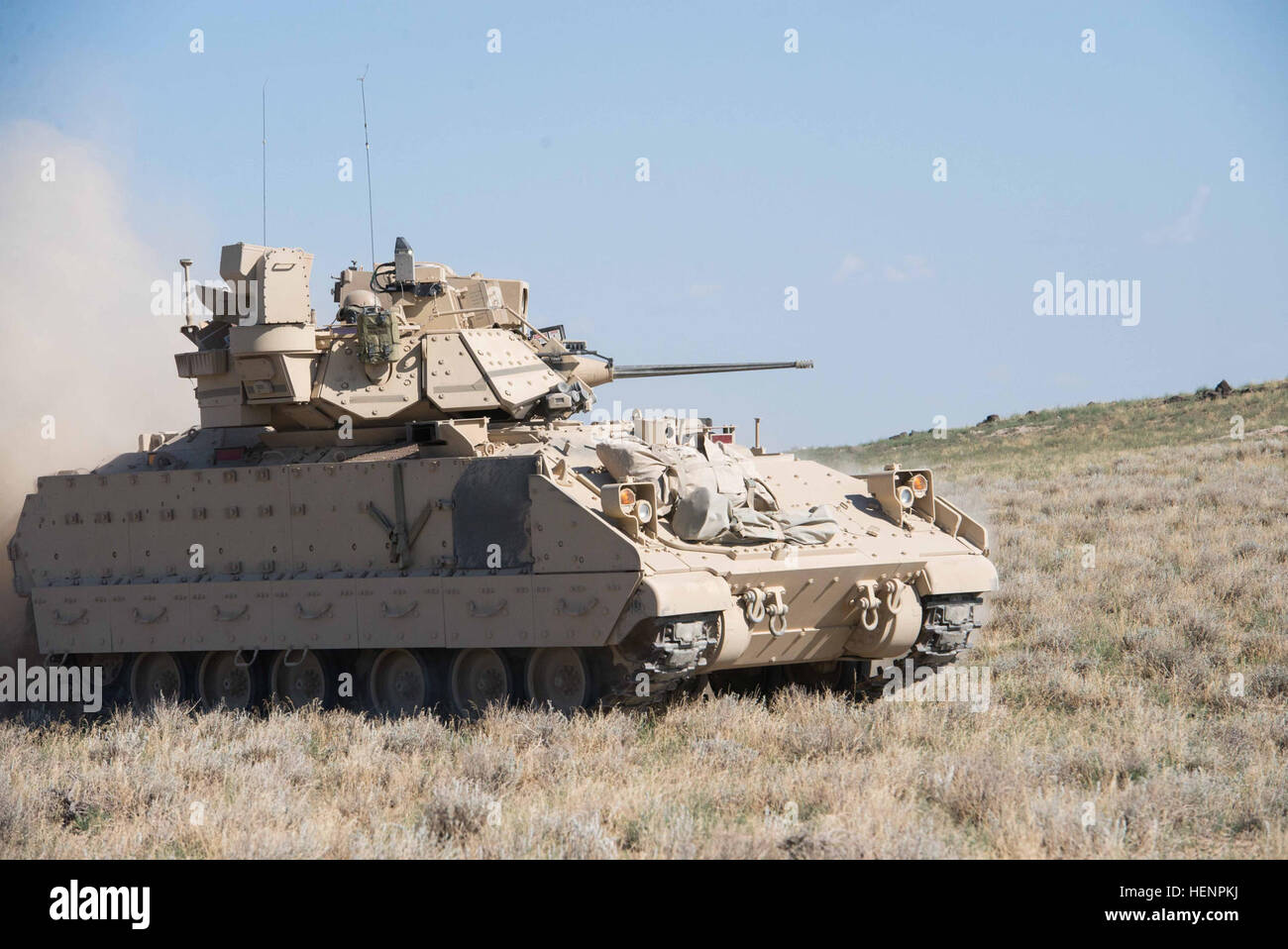 A Bradley Fighting Vehicle from A Company, 3rd Battalion, 116th Heavy ...