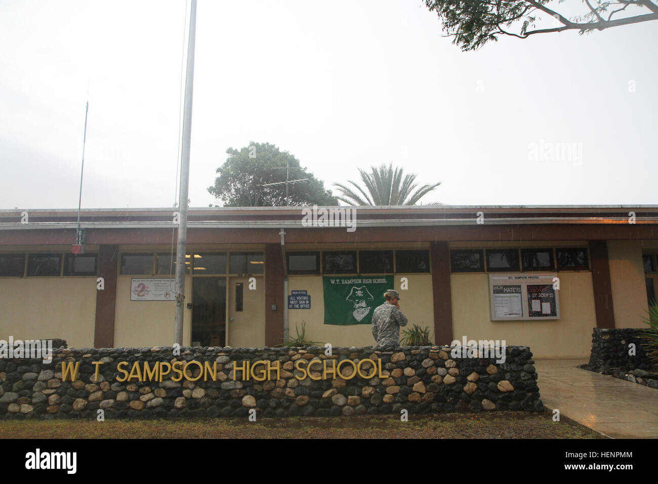 The W.T. Sampson High School is one of two schools on Naval Station ...