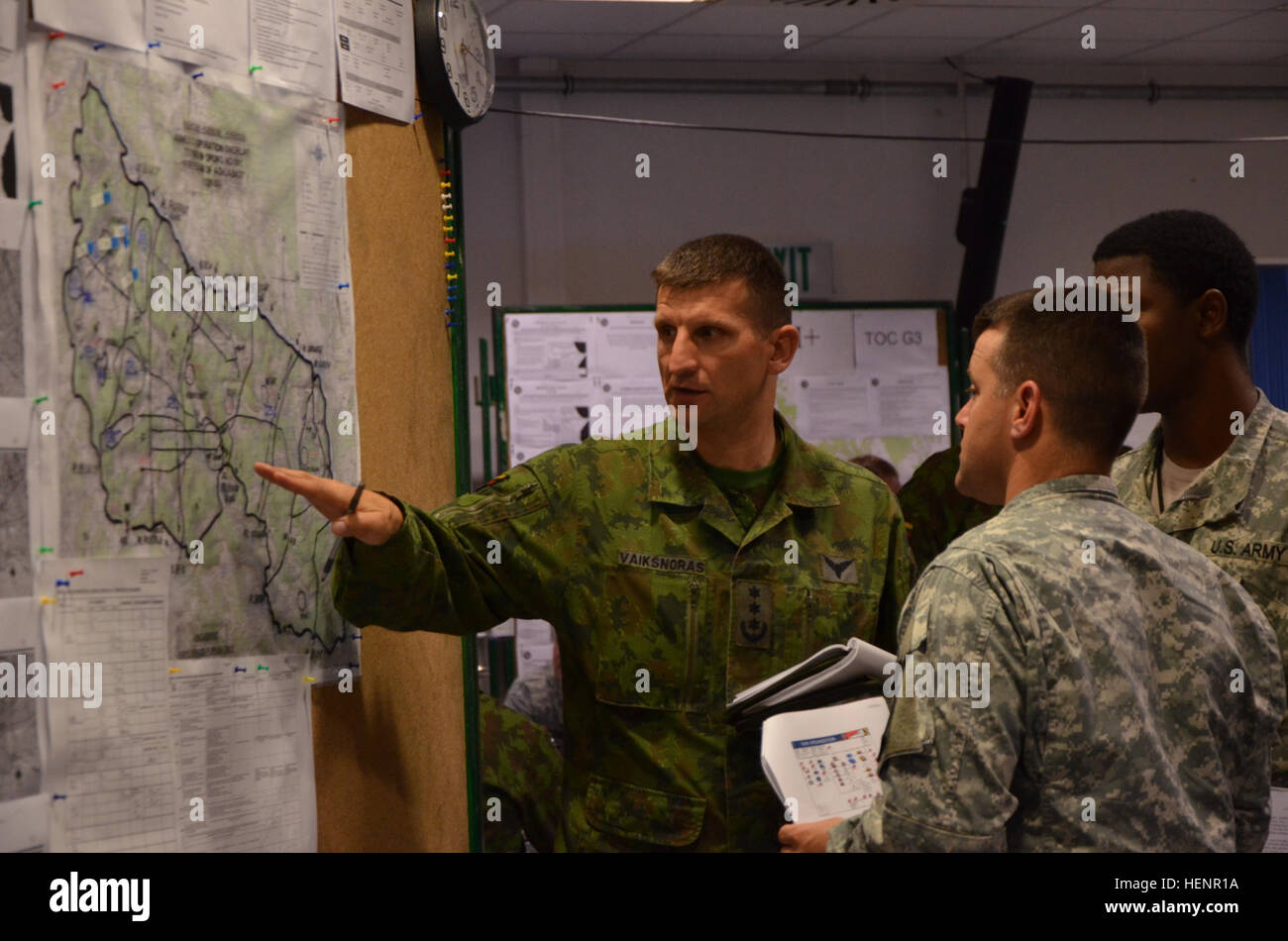 Lithuanian Land Force Col. Raimundas Vaiksnoras of 'Iron Wolf ...