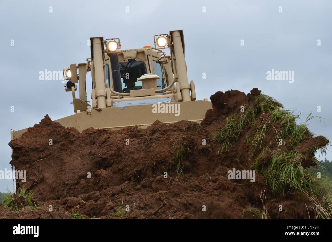 A U.S. Soldier of 500th Engineer Company, 15th Engineer Battalion ...