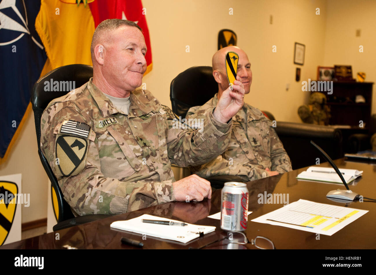 Maj. Gen. Michael Bills, commander of the 1st Cavalry Division and ...