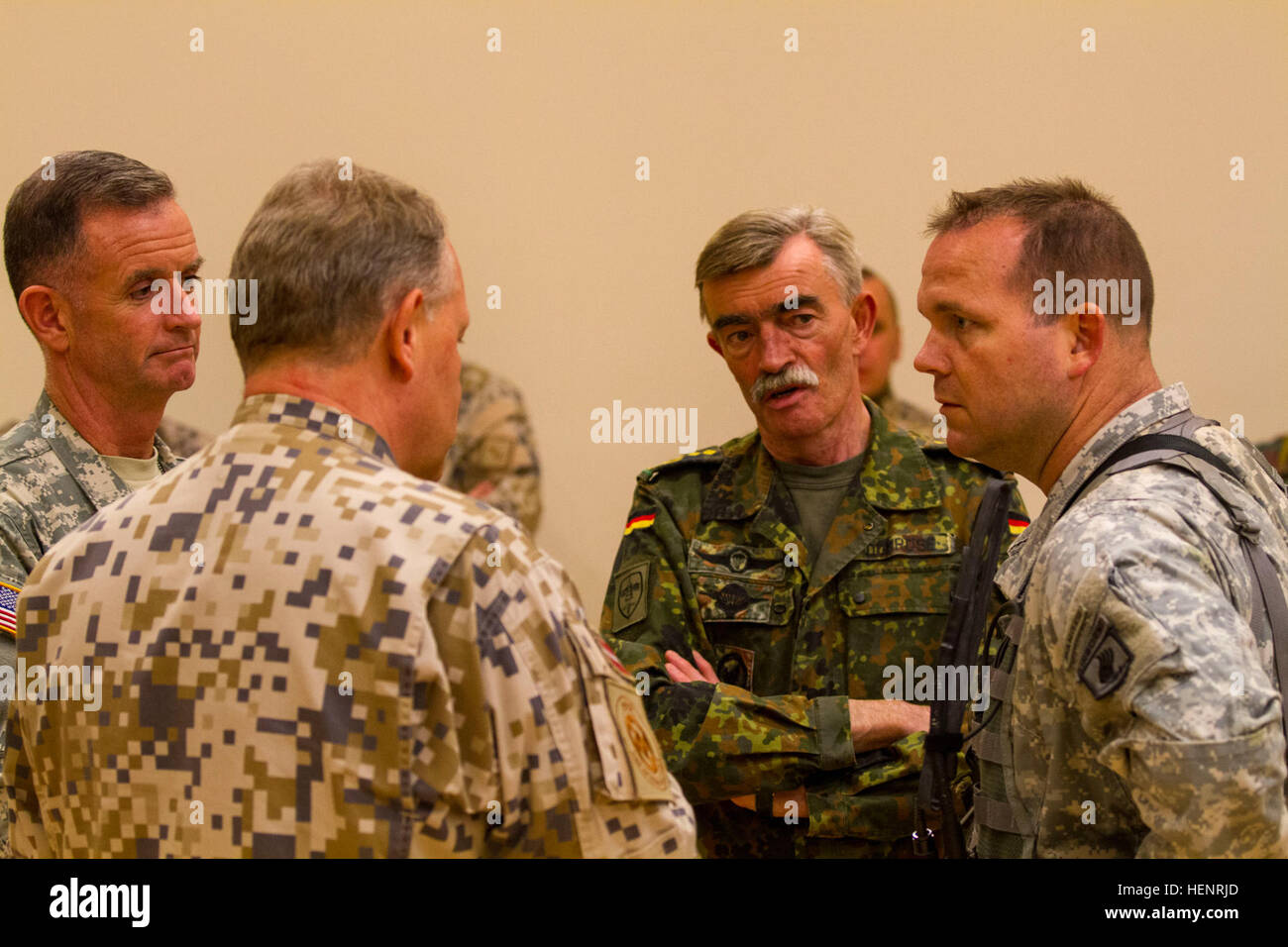 Maj. Gen. Walter Piatt (from left to right), deputy commanding general ...