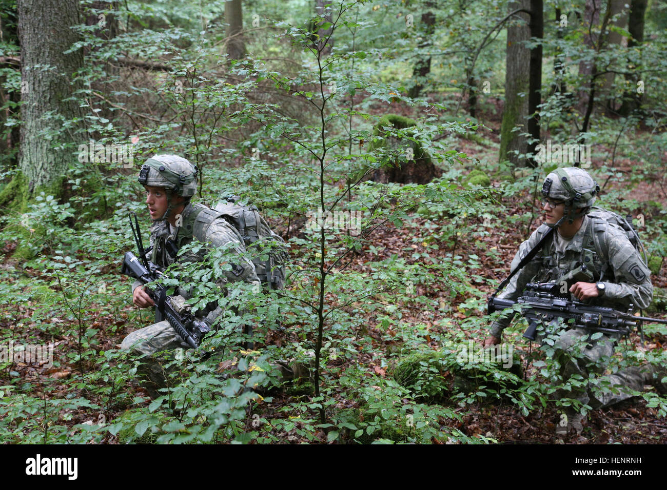 U.S. Soldiers assigned to Alpha Troop, 1st Squadron, 91st Cavalry ...
