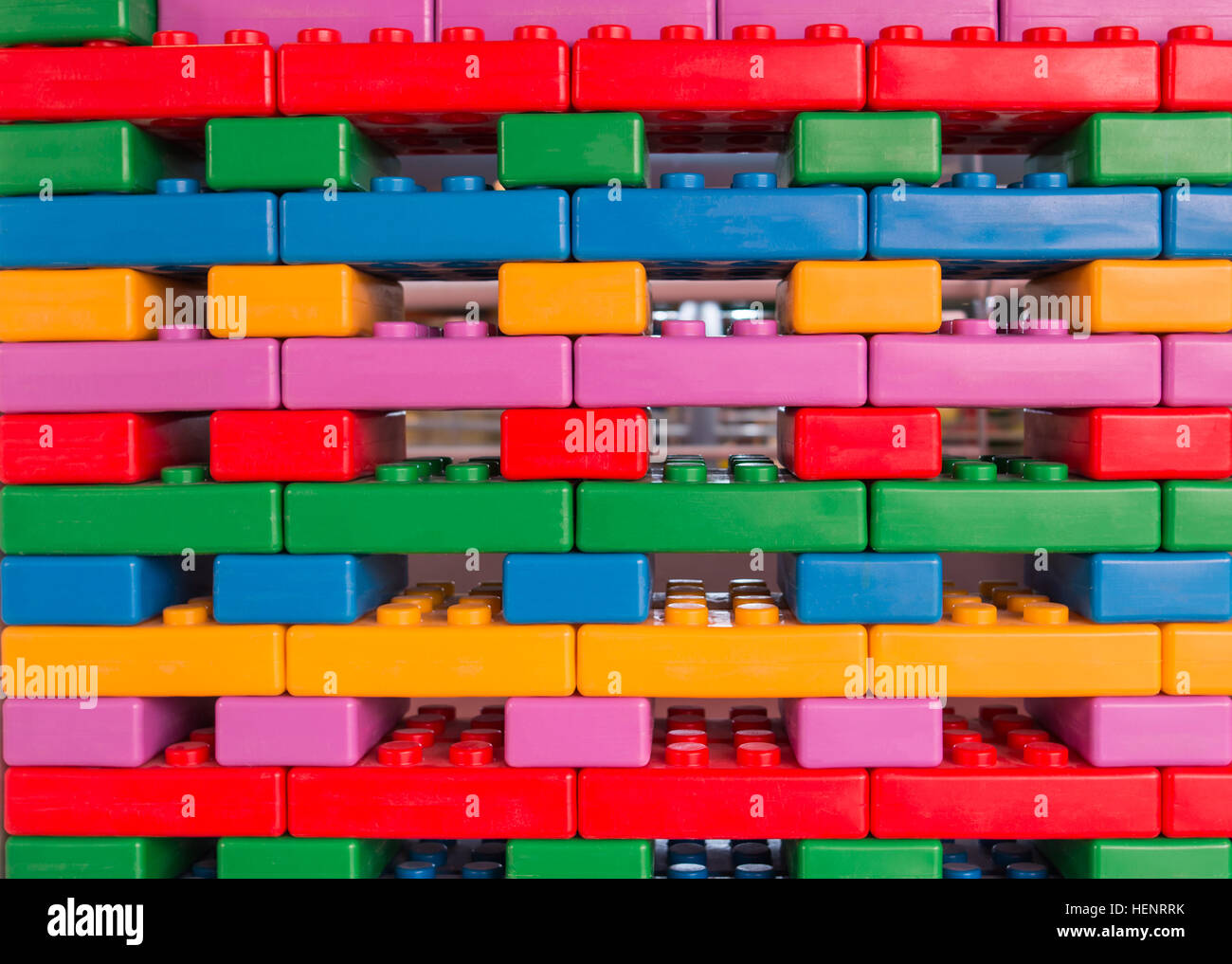 Plastic colourful construction blocks Stock Photo - Alamy