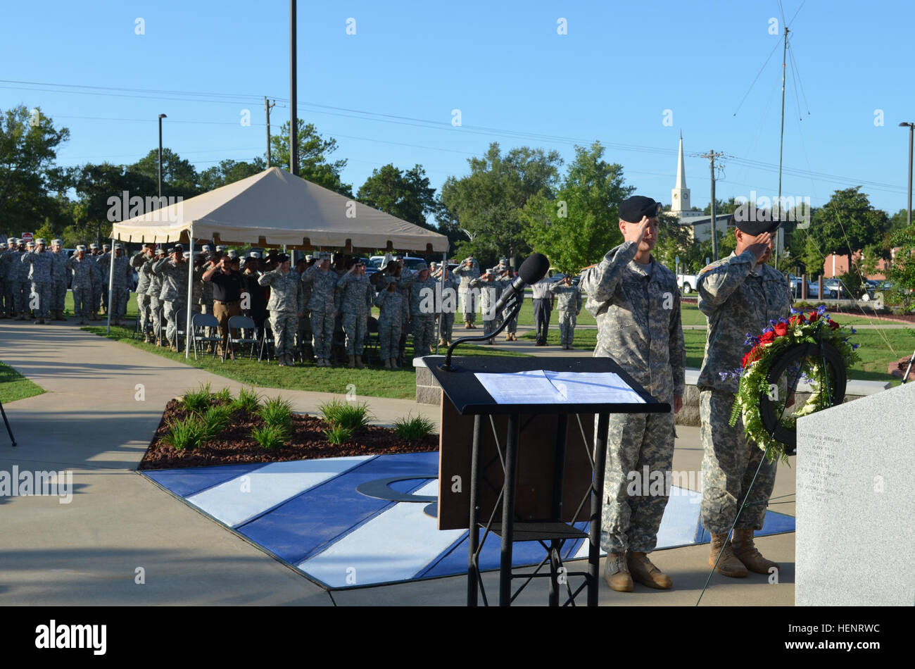 (L) Maj. Joseph Ruzicka and Command Sgt. Maj. Michael Green, The 3rd ...