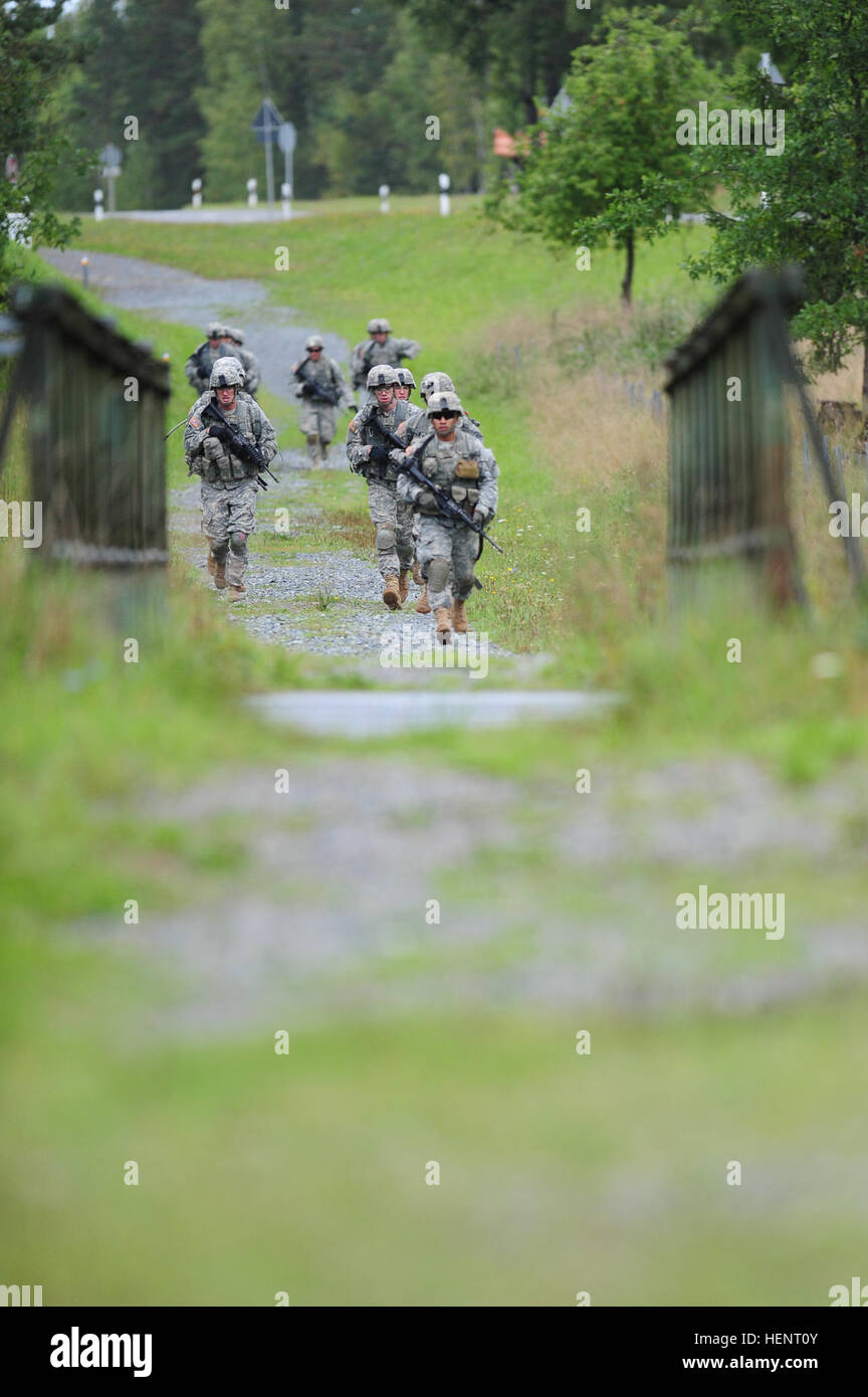 Competitors in the 2014 European Best Warrior Competition make a ...