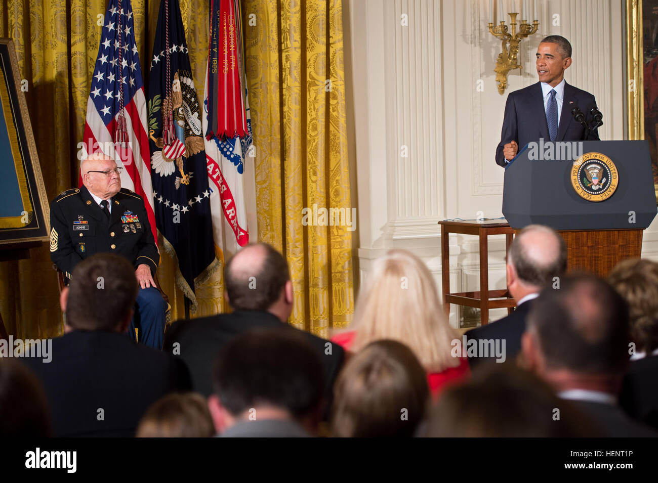 President Barack Obama describes the heroism of retired Command Sgt ...