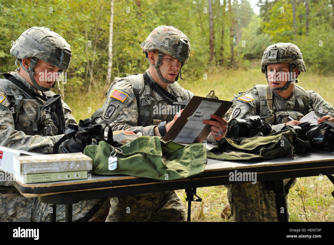 From left to right: U.S. Army Pfc. Nicholas Hanson, 1st Lt. Kirk Van ...