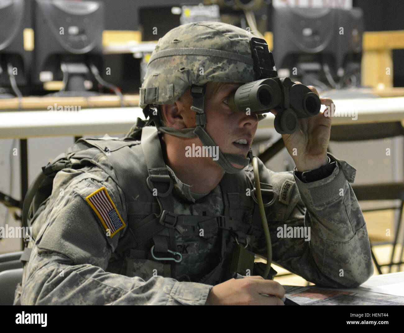 U.S. Army 1st Lt. Mitchell Messick, assigned to A Company, 1st ...