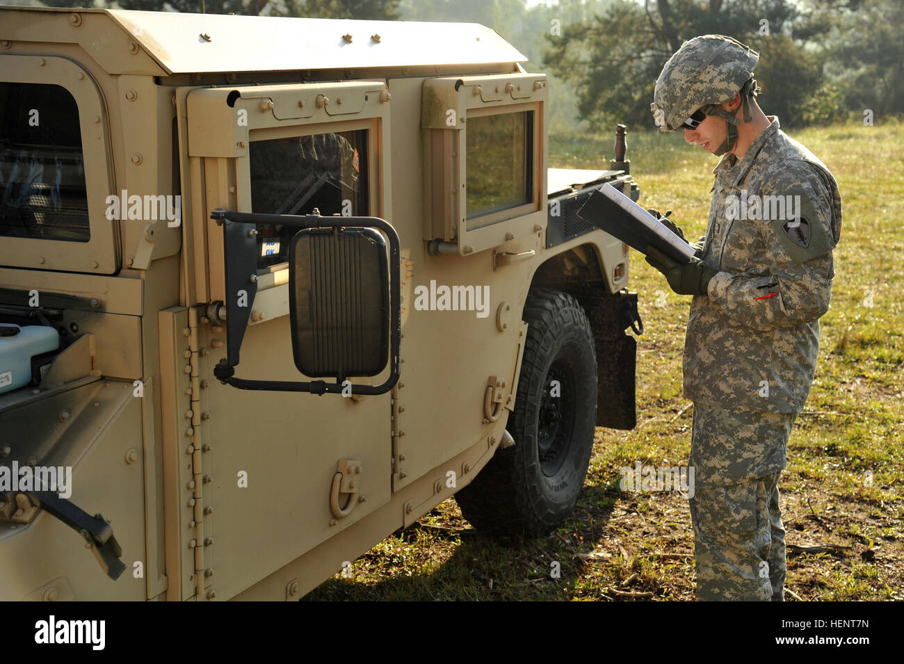 U.S. Army 1st Lt. Steven White, assigned to Headquarters and ...