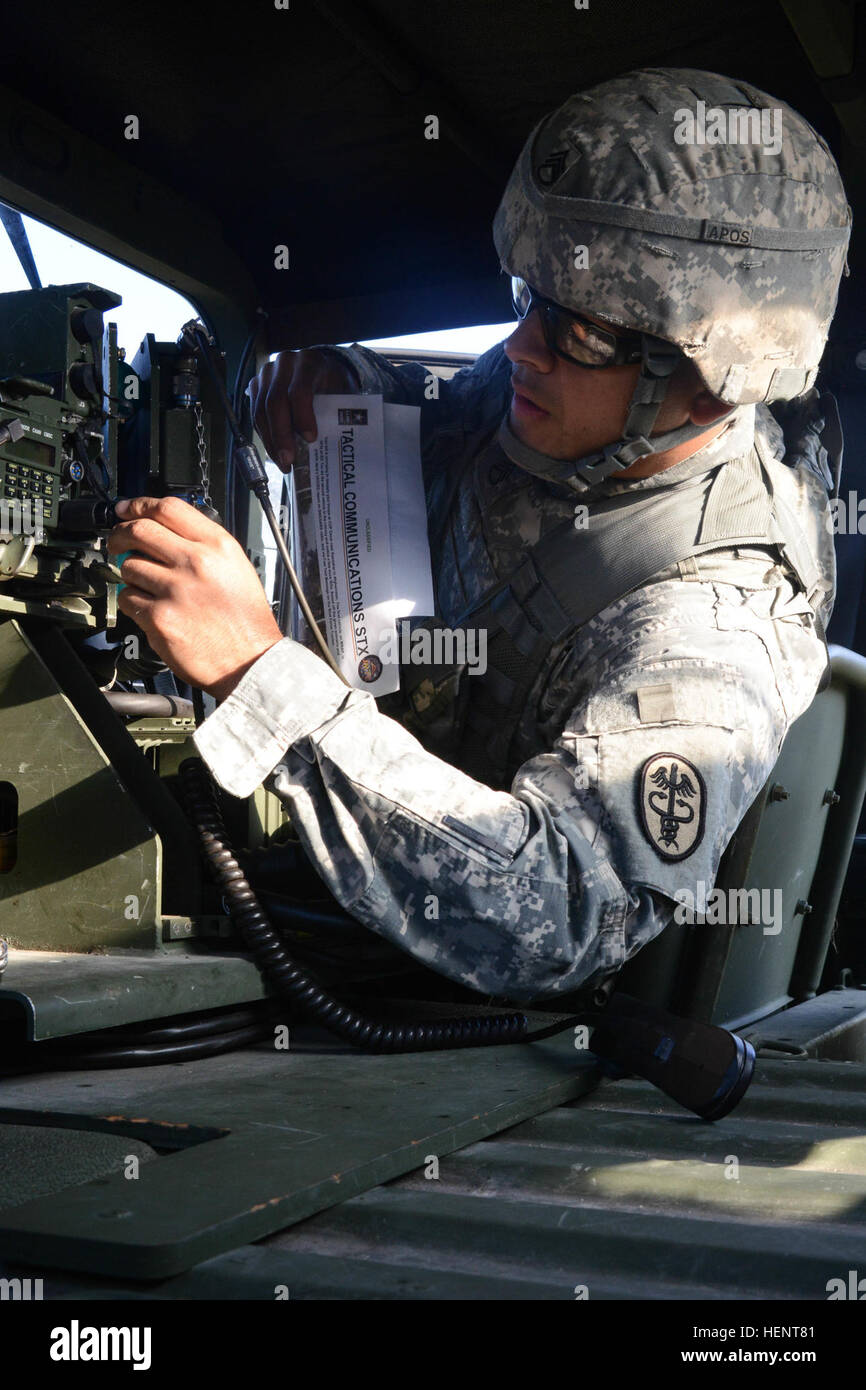 U.S. Army Staff Sgt. Miguel Garza, assigned to Public Health Command ...