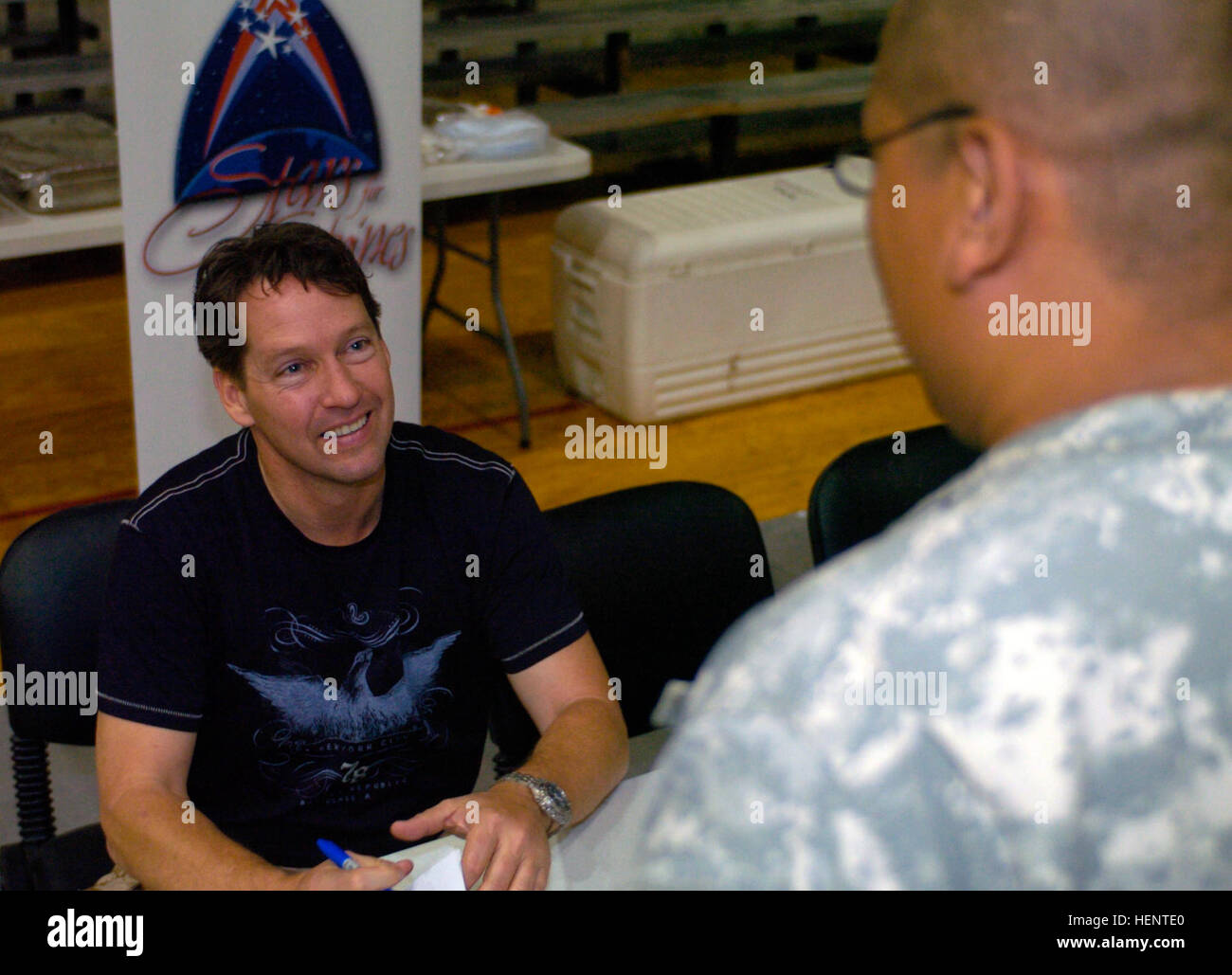 D.B. Sweeney takes the time to meet and greet servicemembers after ...