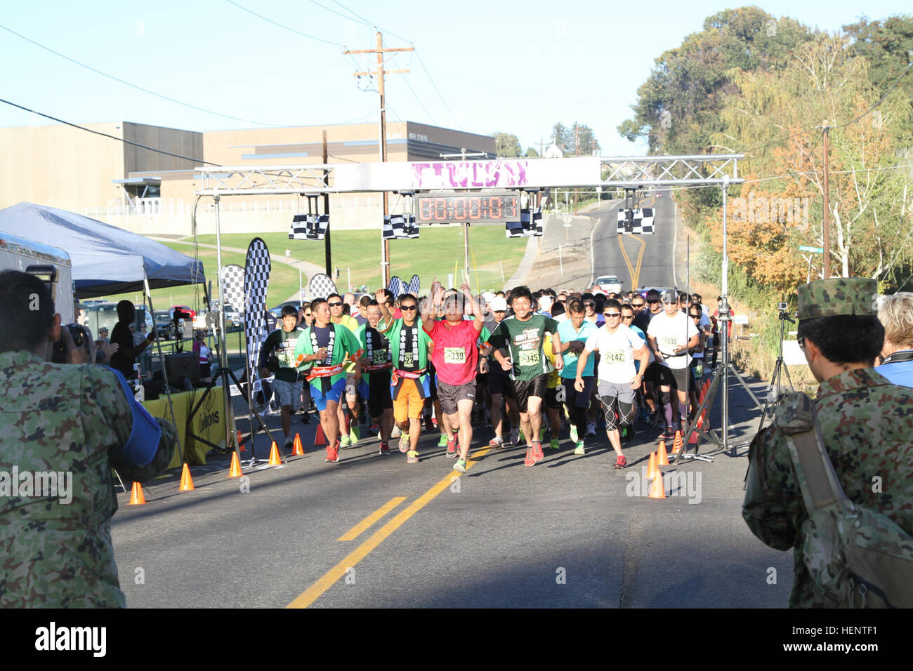 U.S. Army soldiers and members of the Japan Ground Self-Defense Force ...