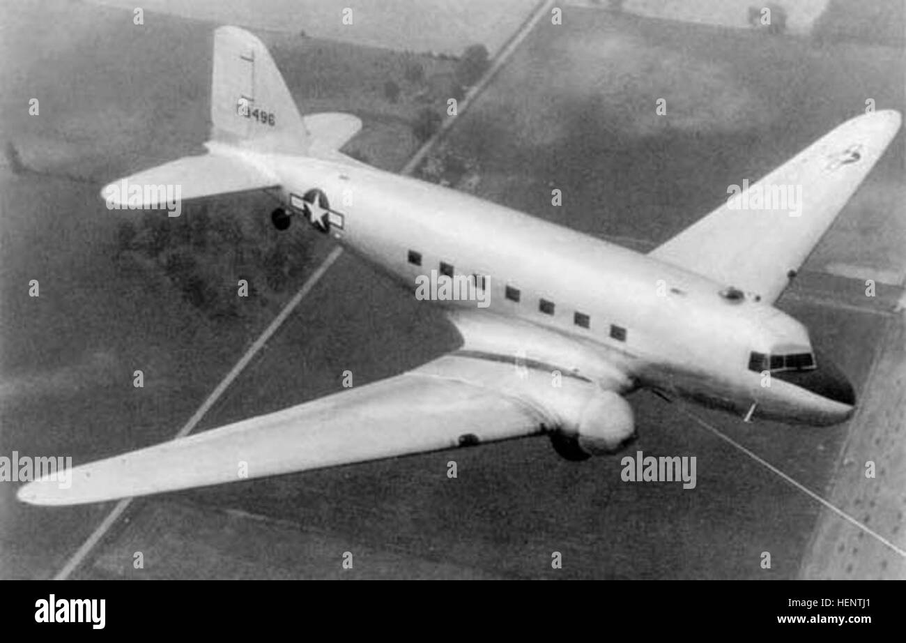 Douglas XCG-17 in flight Stock Photo - Alamy