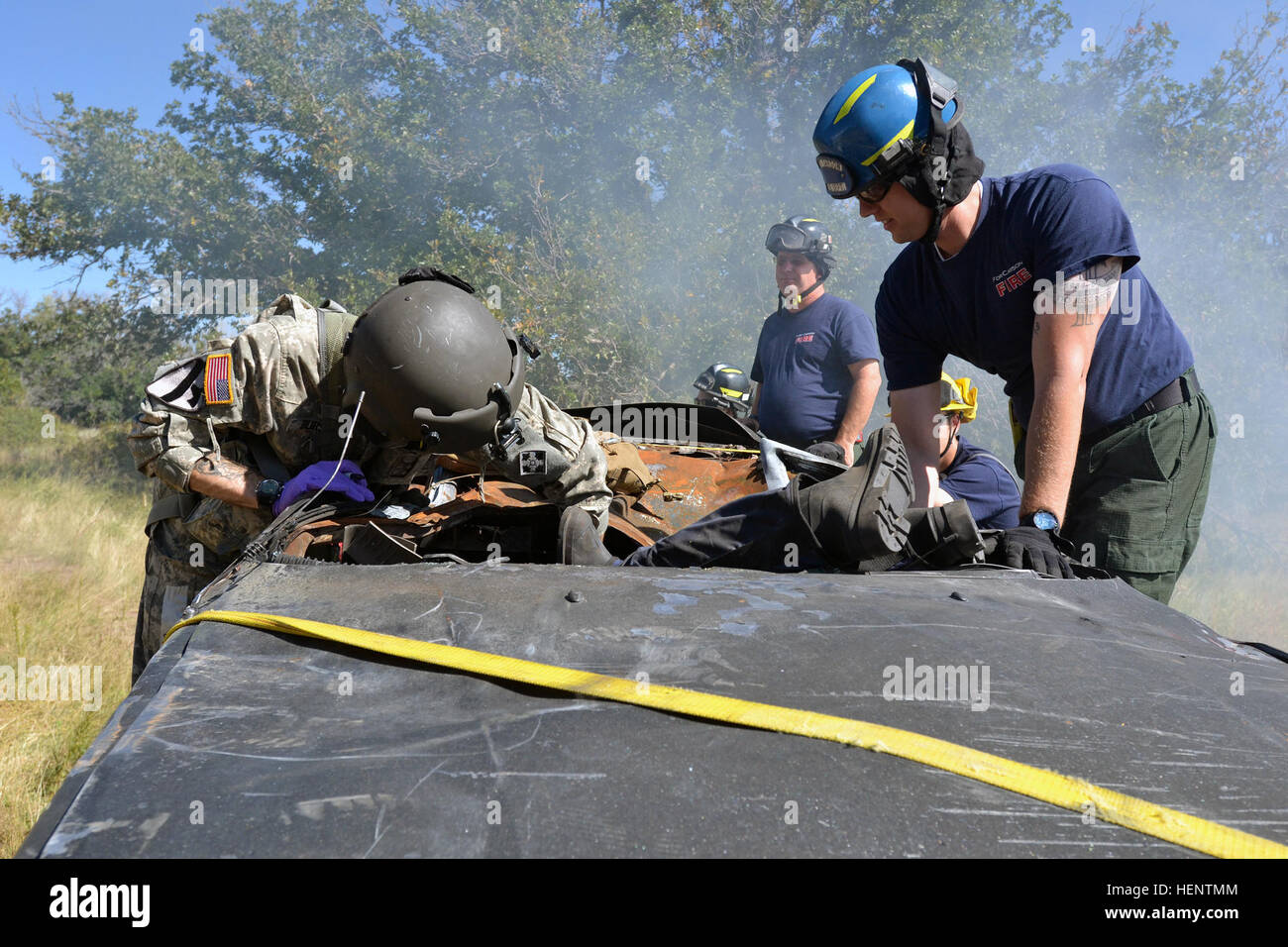 Fort Carson Fire Department firefighters and a flight medic from ...