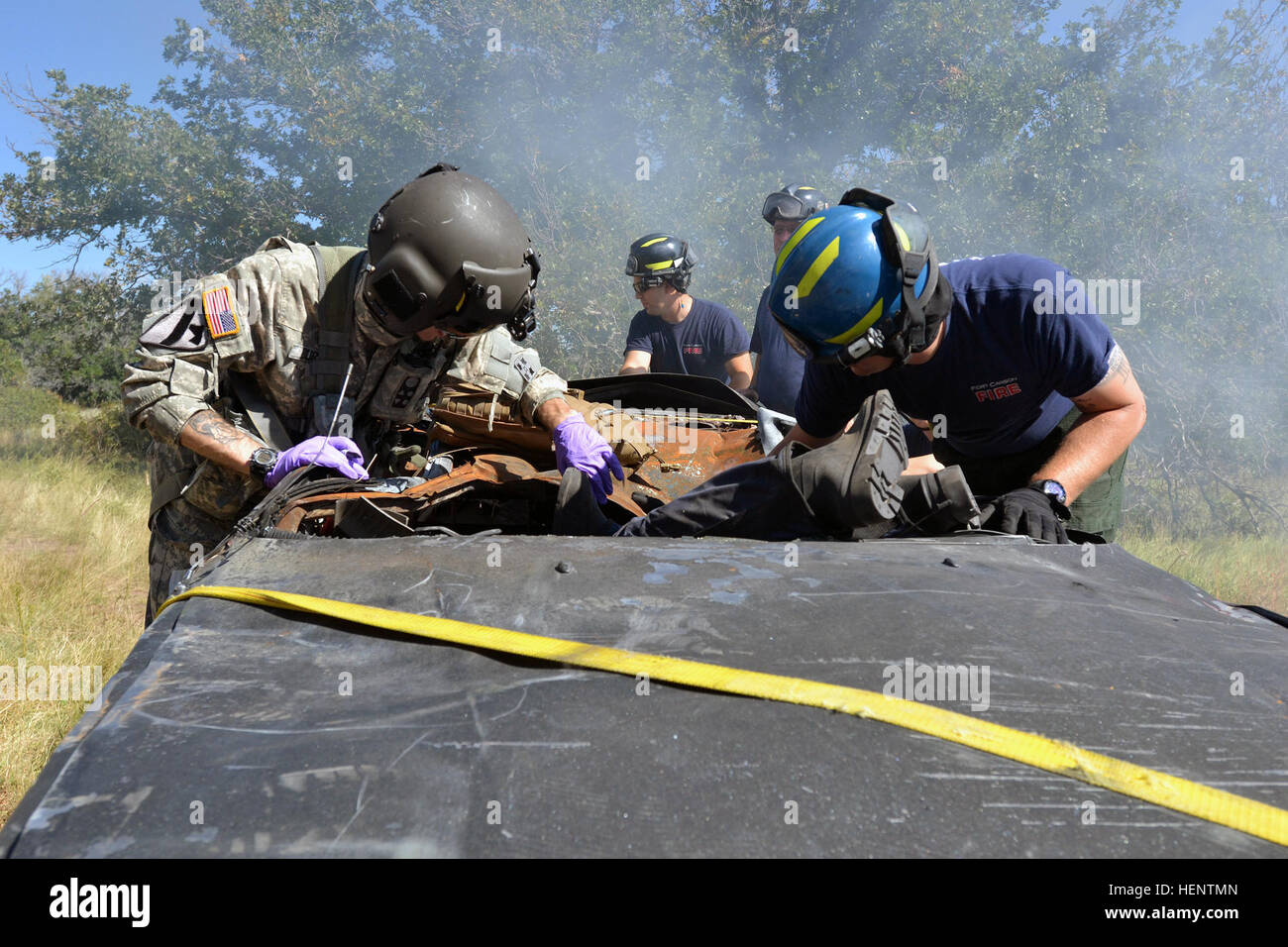 Fort Carson Fire Department firefighters and a flight medic from ...