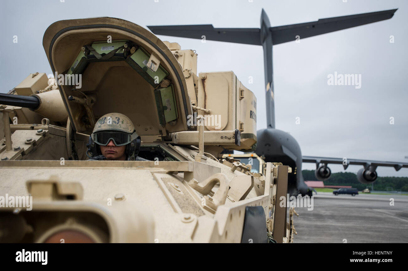 Spc. Tre Tekrony, a Bradley driver for the 1st Battalion, 64th Armor ...