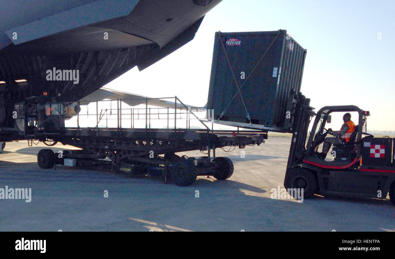 Personnel from U.S. Army Africa's G-4 (Logistics) Mobility section and ...