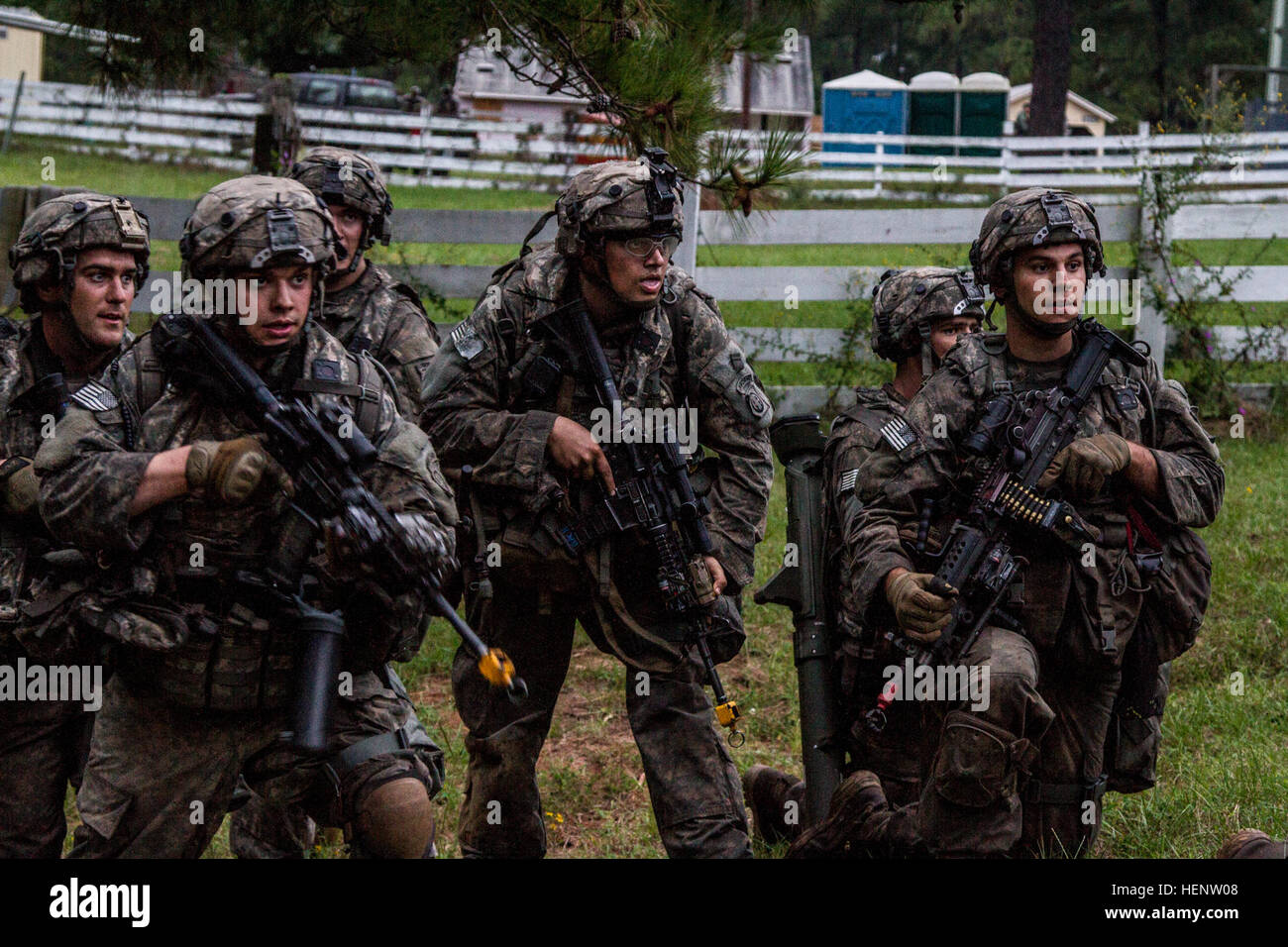 Paratroopers from 2nd Brigade Combat Team, 82nd Airborne Division move ...