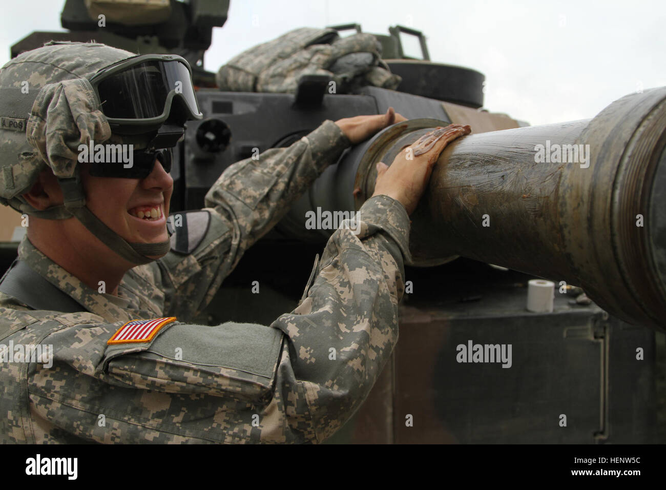 Cpl. William Defreest, a tank gunner in Company C, 2nd Battalion, 12th ...
