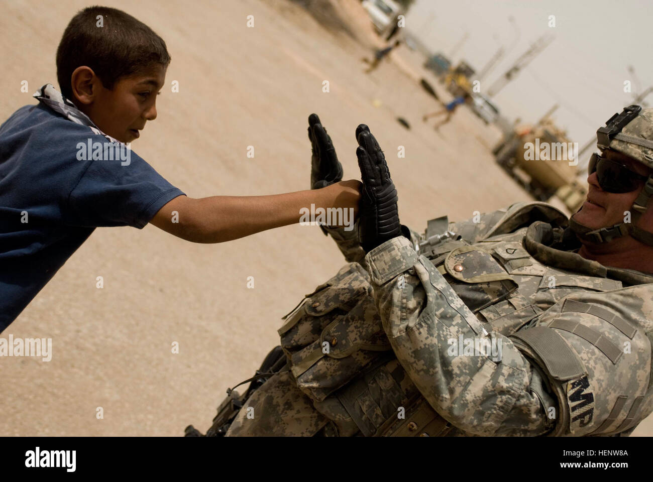 Pfc. Raymond Criswell, of the 511th Military Police Company, Fort Drum ...