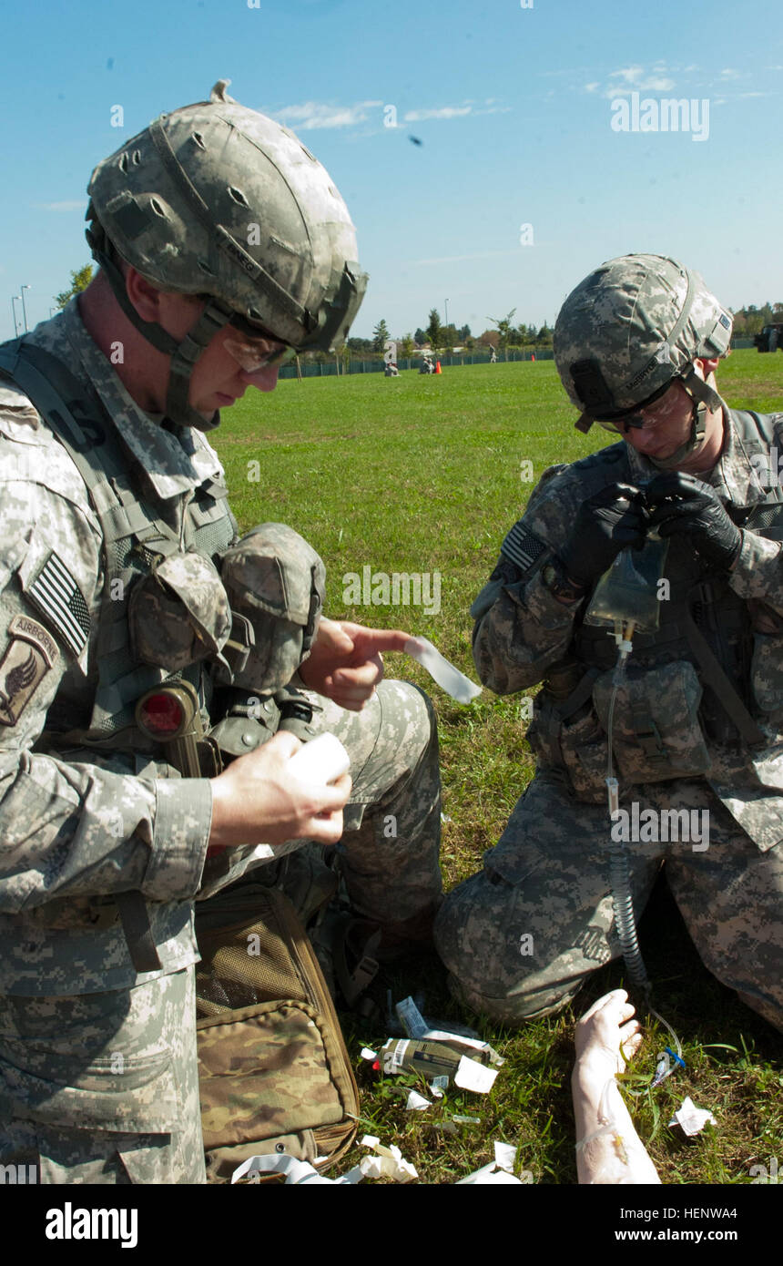 Airborne medics from the 173rd Airborne Brigade are tested on ...