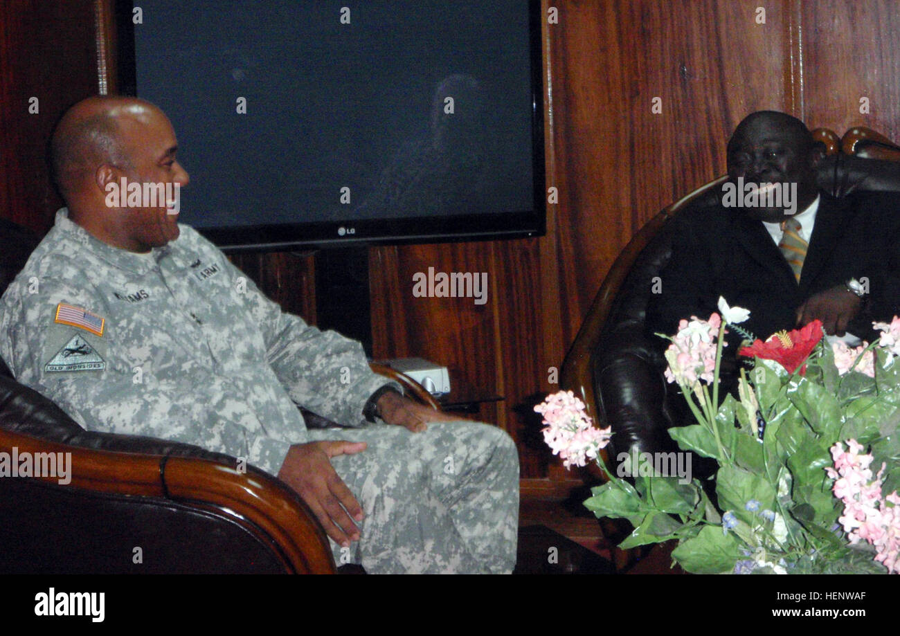 Maj. Gen. Darryl A. Williams (left), commander of U.S. Army Africa ...