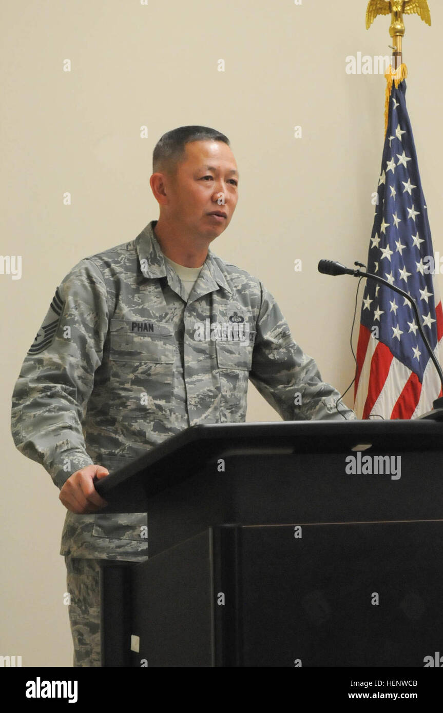 Air Force Chief Master Sgt. Phuoc Phan, the chief enlisted officer for ...