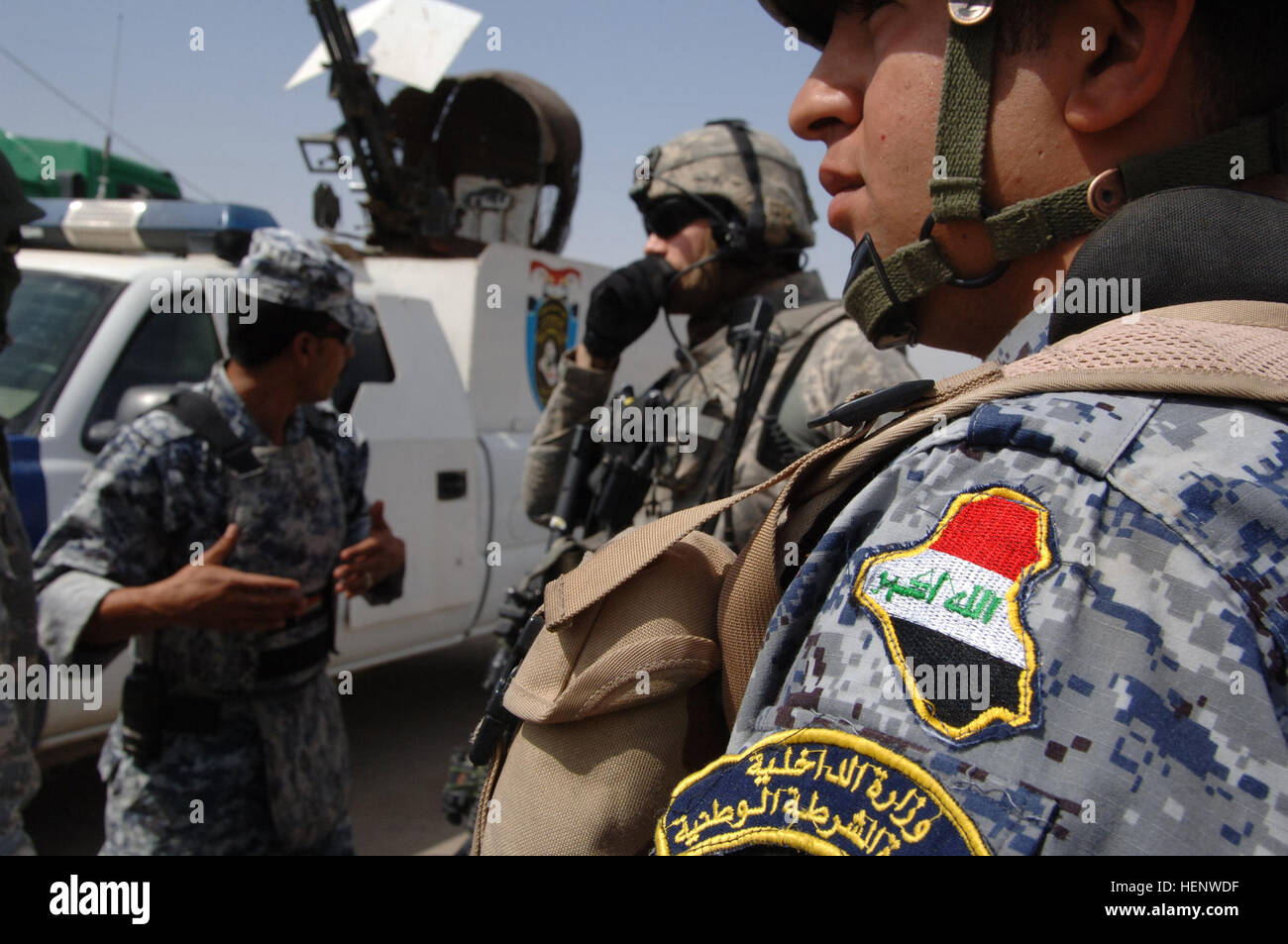 Staff Sgt. David Snow of the Military Police Platoon, Headquarters and ...