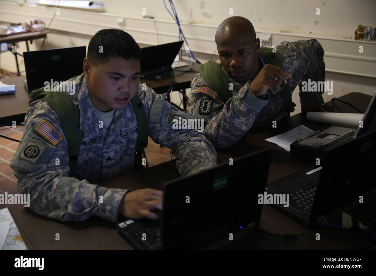 U.S. Soldiers assigned to Alpha Troop, 1st Squadron (Airborne), 40th ...