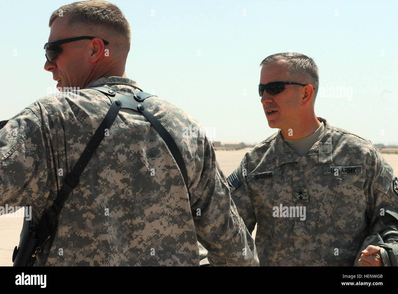 COS Delta, Iraq - Col. Scott Efflandt (left), the commander of 1st ...