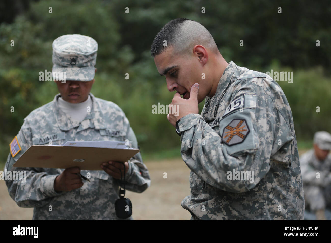 U.S. Army Sgt. Andres Martinez, assigned to the U.S. Army Installation ...