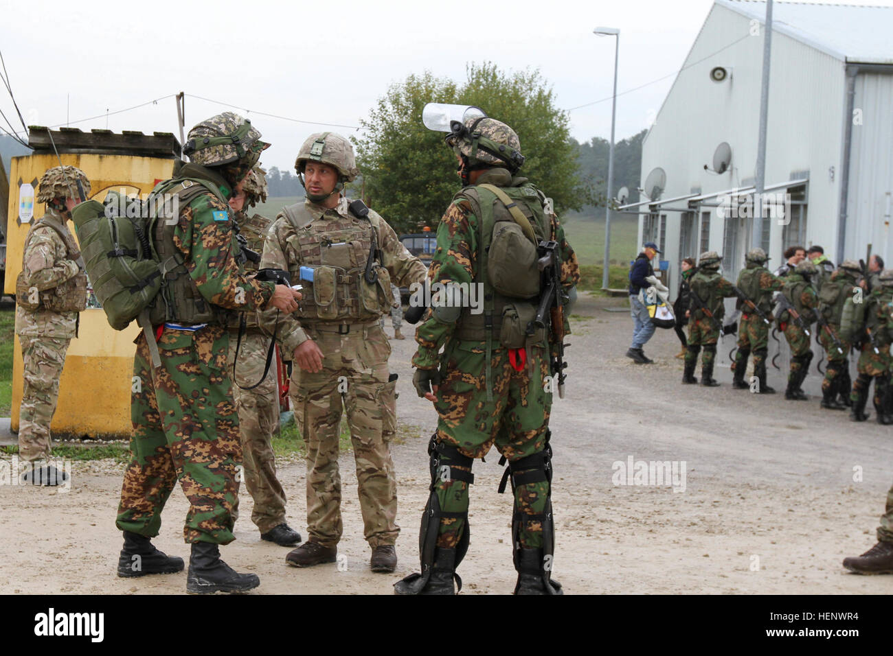 British Army Color Sgt. Barry Welch, Steppe Eagle exercise observer ...