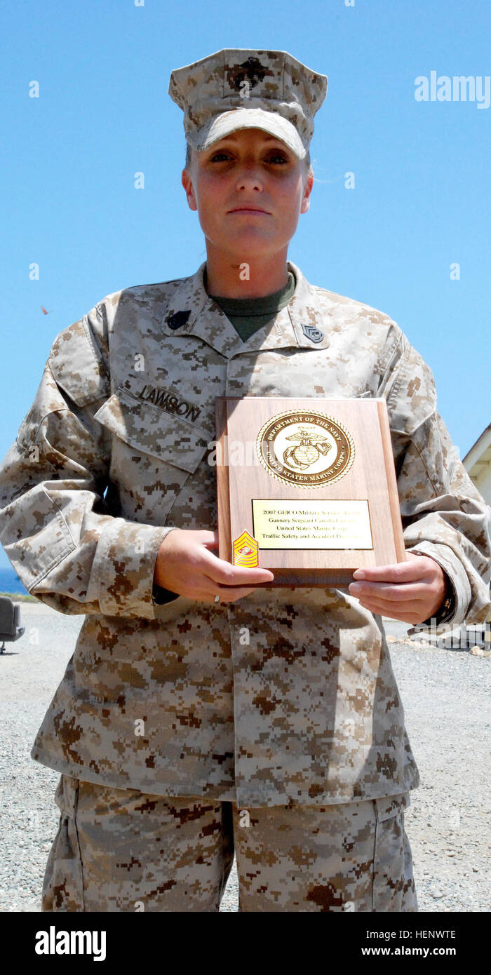 GUANTANAMO BAY, Cuba - Marine Gunnery Sgt. Camilla Lawson recently ...