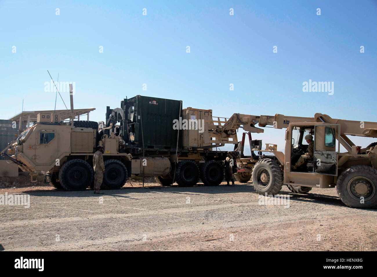 Soldiers from the 730th Transportation Company, 419th Combat ...
