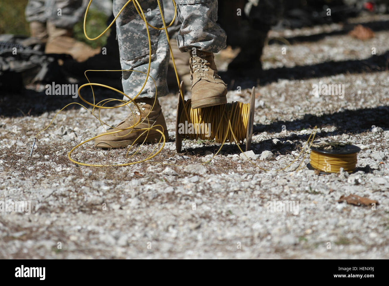The 5th Eng. Bn., part of the 4th MEB, 1st Inf. Div., conducted a ...