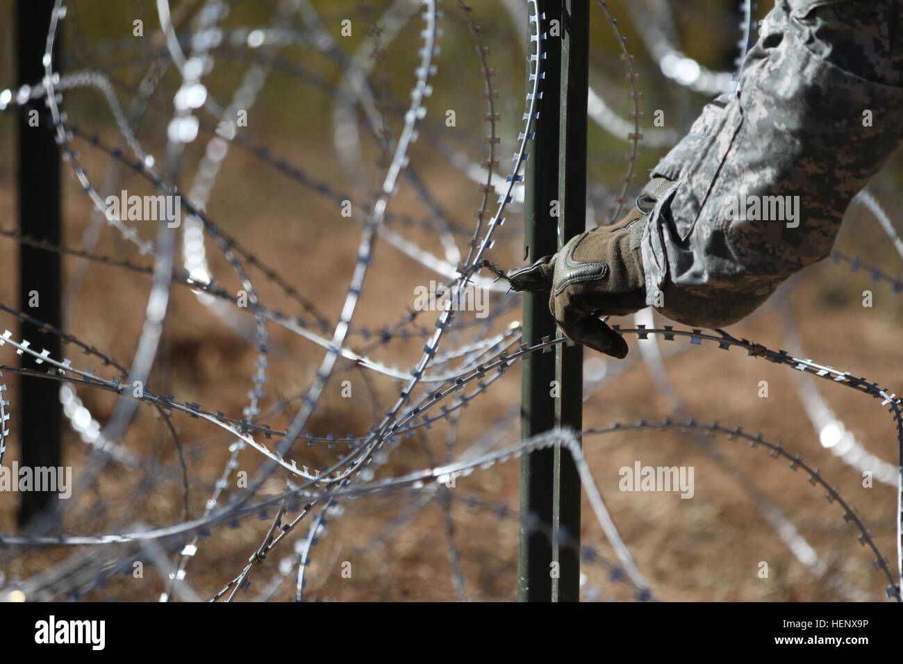 Soldiers were required to create wire obstacles during the recent 5th ...