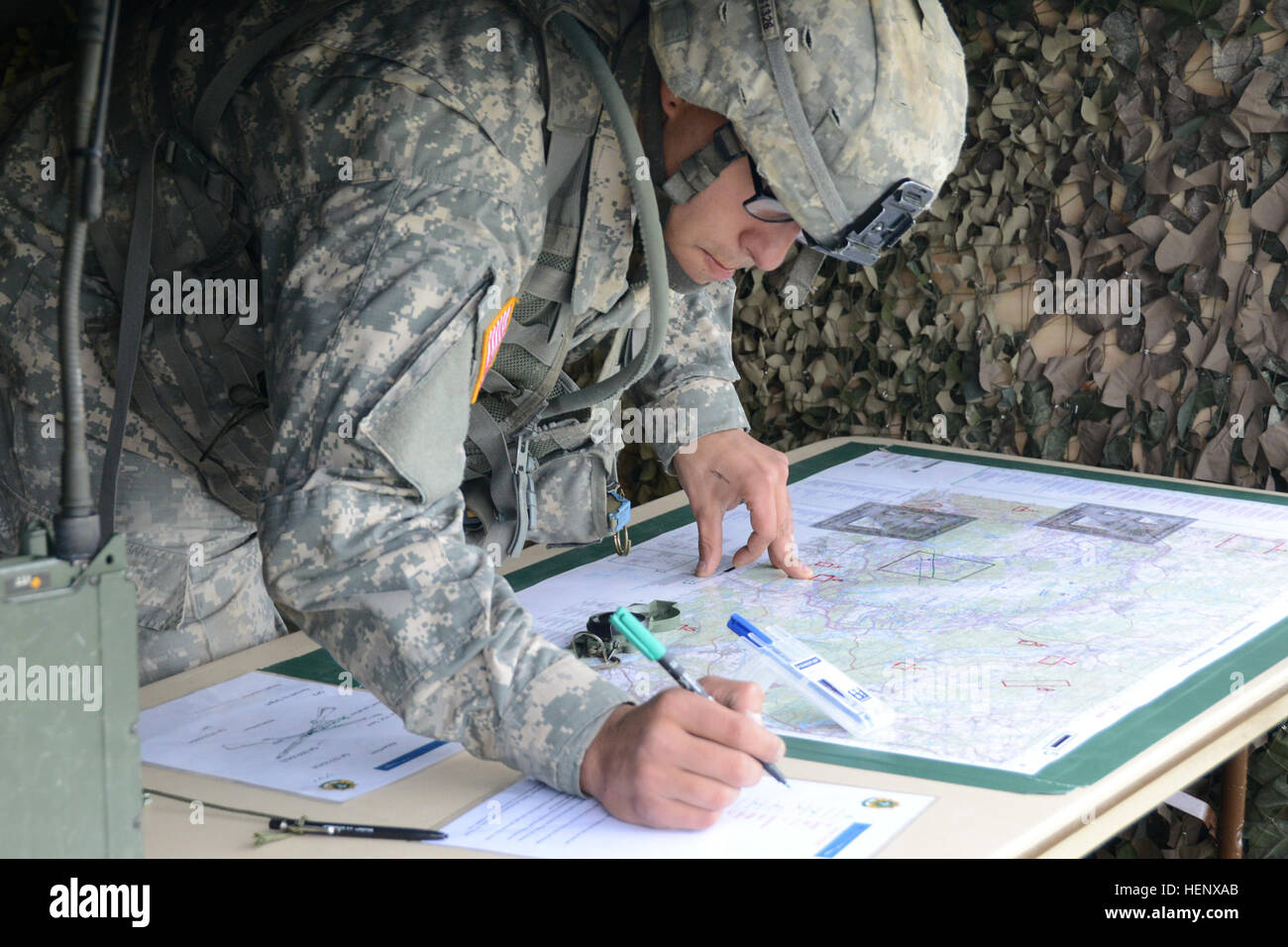 U.S. Army Spc. Carlos Sterba, assigned to Joint Multinational Training ...